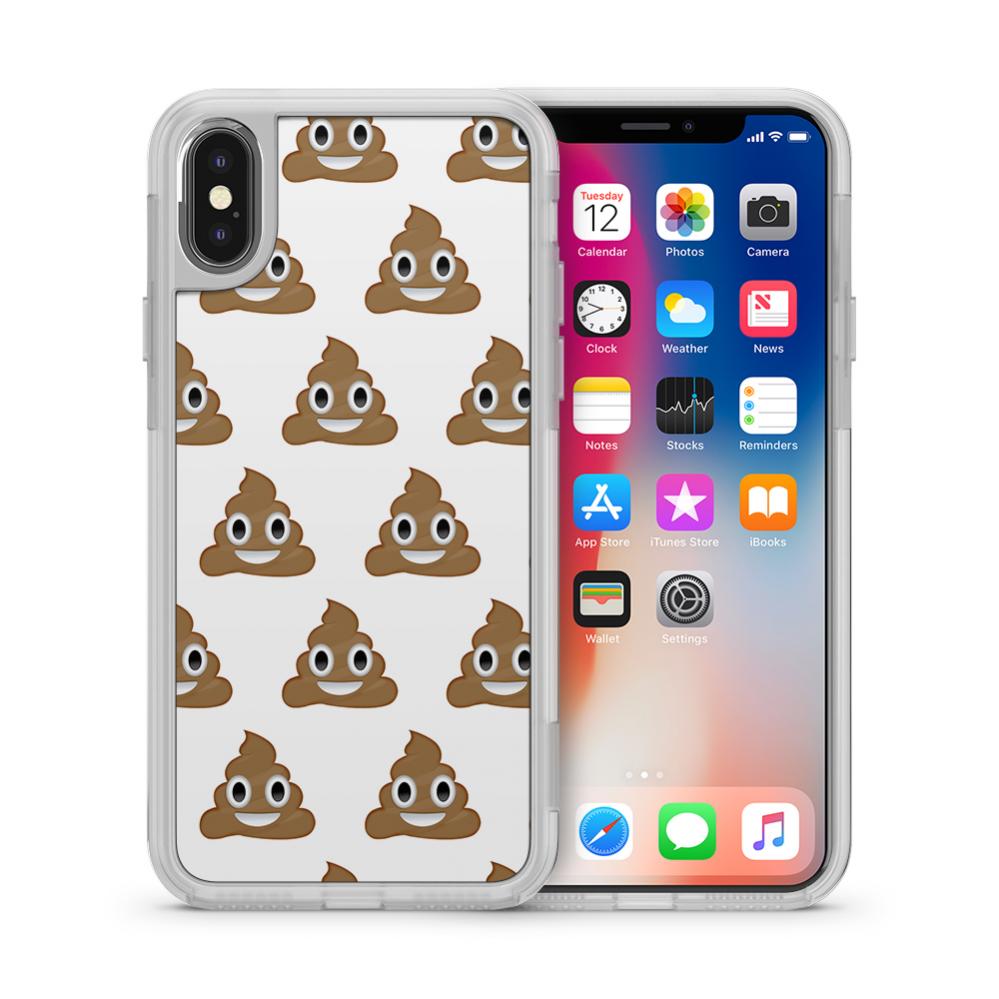 Fashion mobilskal till Apple iPhone X - Poop Emoji