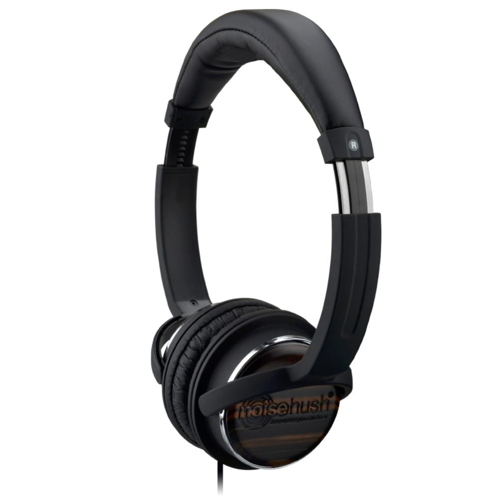 Köp NoiseHush NX26 3.5mm Stereo Headphones with In-line Mic - (Wood ...