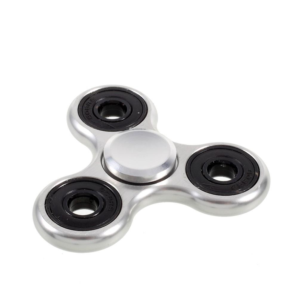 Köp Brushed Metal Fidget Spinner - Silver | TheMobileStore