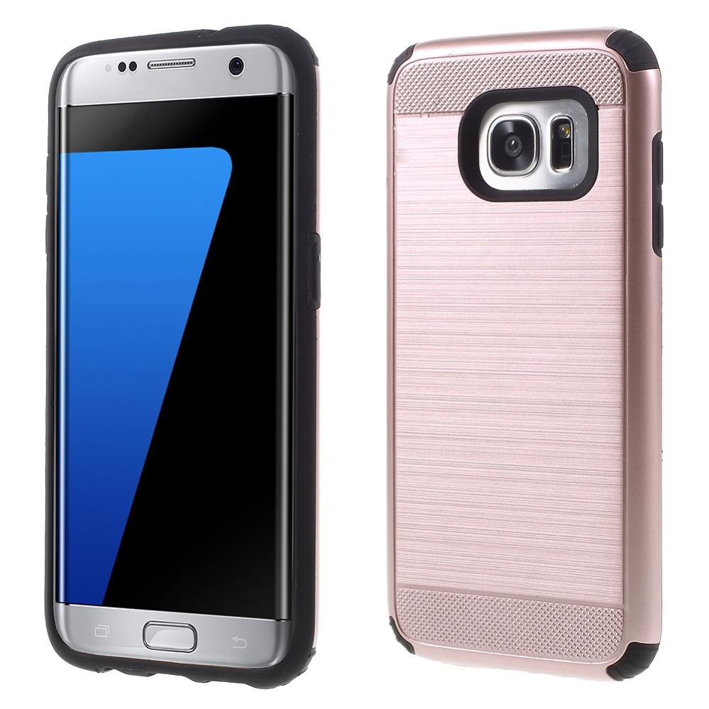 Köp Brushed Hybrid Skal till Samsung Galaxy S7 Edge - Rose Gold ...