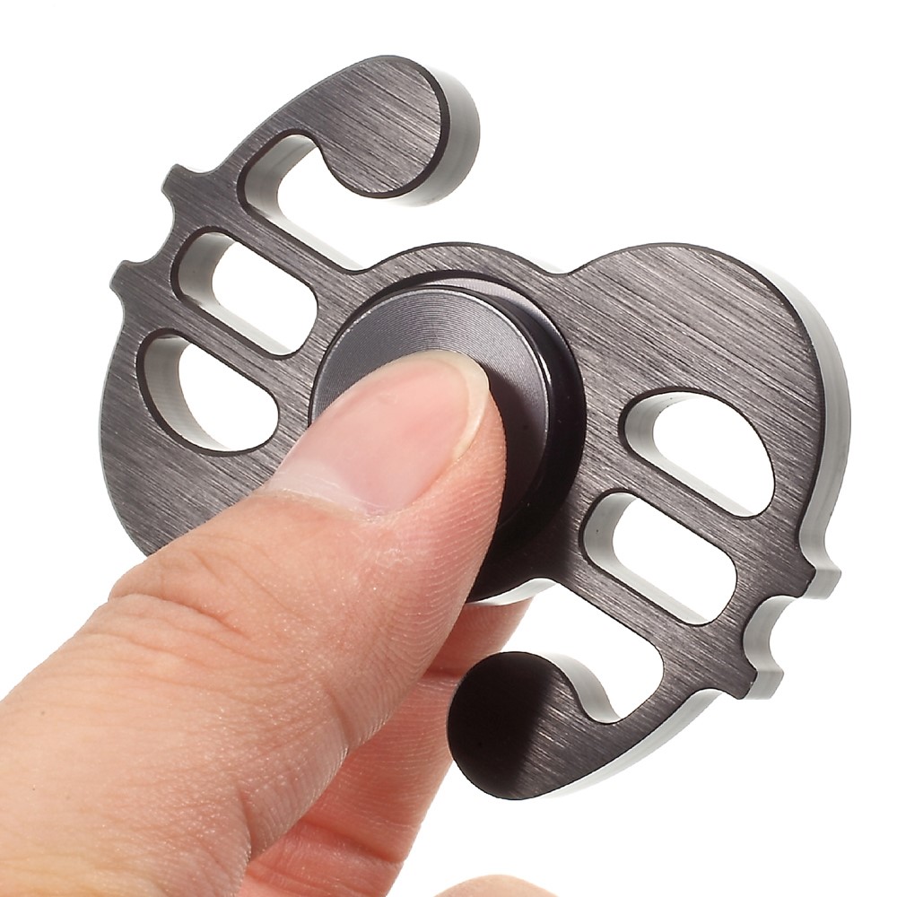 Köp Dollar Sign Aluminium Fidget Spinner - Svart på TheMobileStore