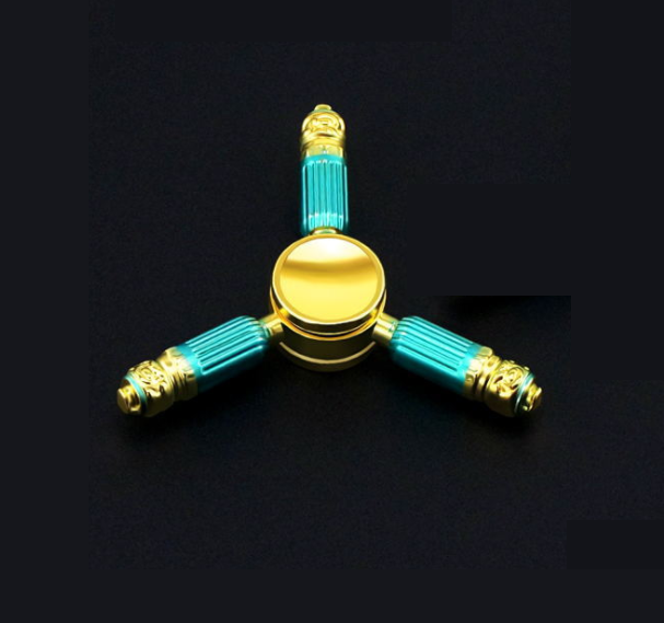 Köp Fidget Spinner - Blå/Guld | TheMobileStore
