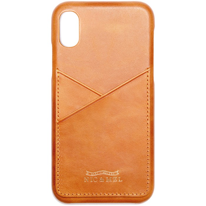 Köp Nic & Mel Jim Premium Hardcase iPhone X - Cognac på TheMobileStore