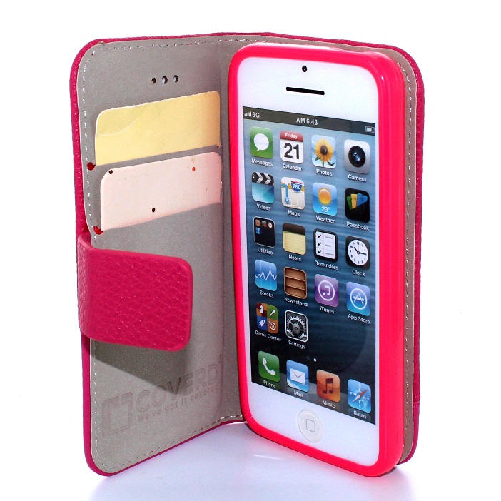 Köp CoveredGear Dual Embossed Plånboksfodral till iPhone 5/5S/SE ...