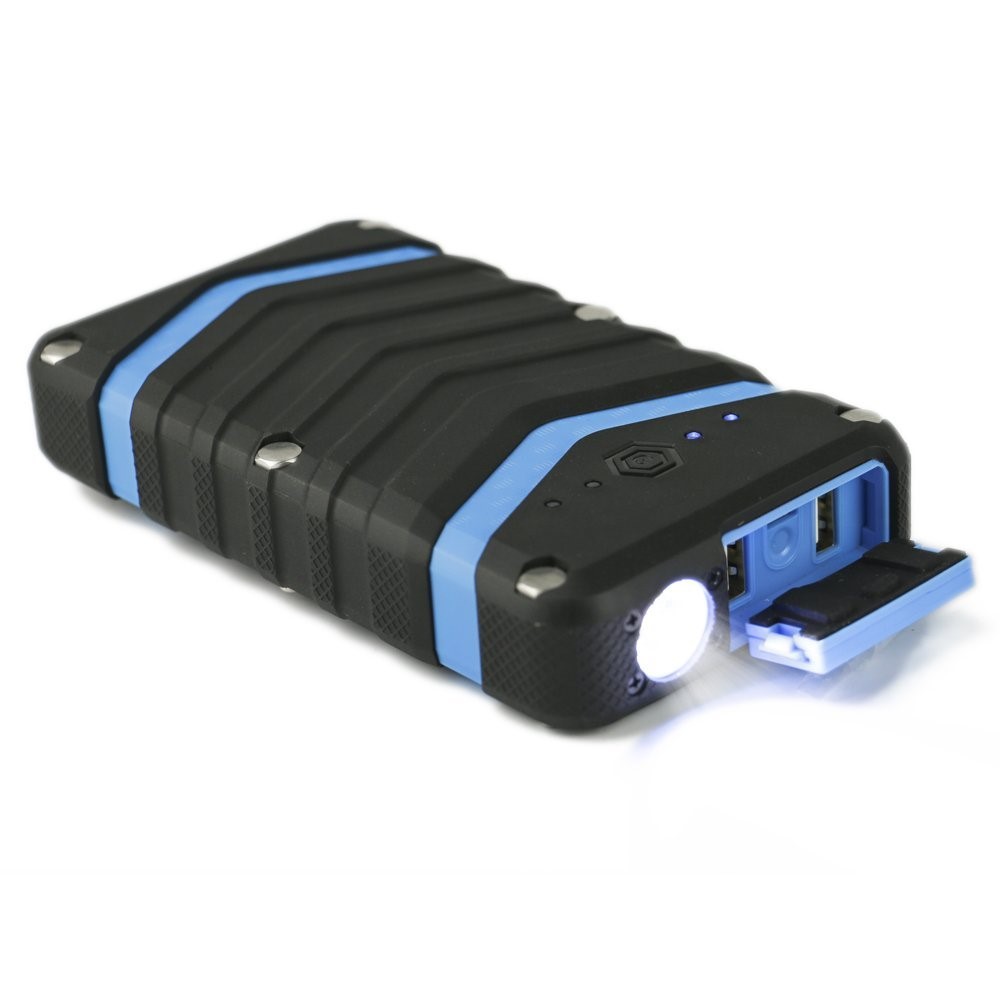 Köp Rugged Vattentät Powerbank - 18000 mAH - Blå på TheMobileStore