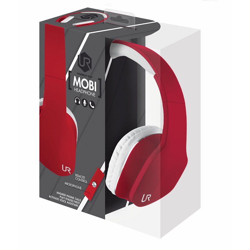 Köp Urban Revolt Headset Mobi, Röd på TheMobileStore