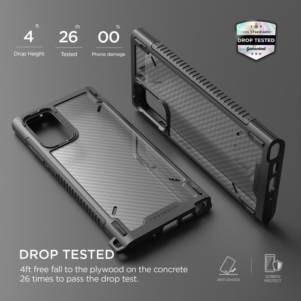 Köp VRS DESIGN | Crystal Mixx Pro Skal Galaxy Note 20 - Svart ...