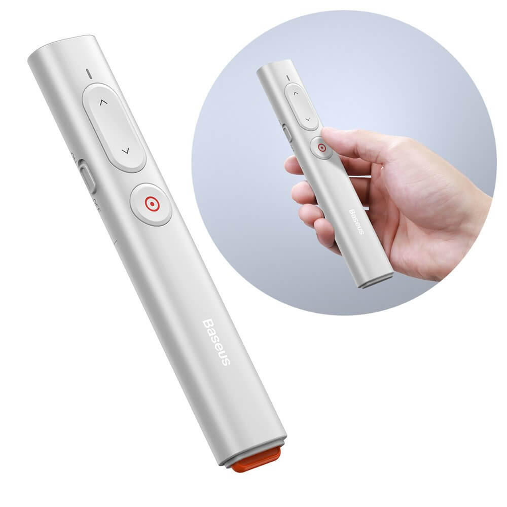 Köp Baseus laser pointer fjärrkontroll PC Vit på TheMobileStore