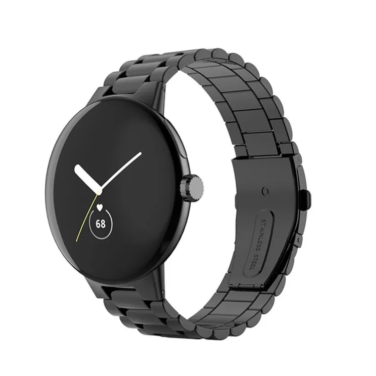 Köp Google Pixel Watch Armband Stainless Steel - Svart på TheMobileStore
