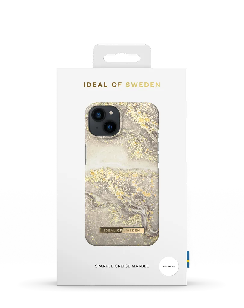 Köp iDeal of Sweden iPhone 13 Mobilskal - Sparkle Greige Marble på ...