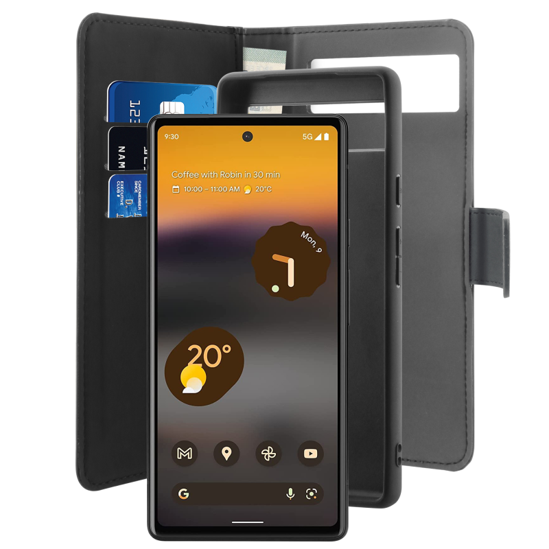 Köp Puro Google Pixel 6a Plånboksfodral Detachable - Svart ...