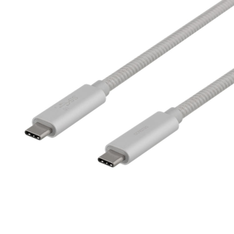 Köp Deltaco Super USB-C Till USB-C Kabel 100W 0.5m - Silver ...