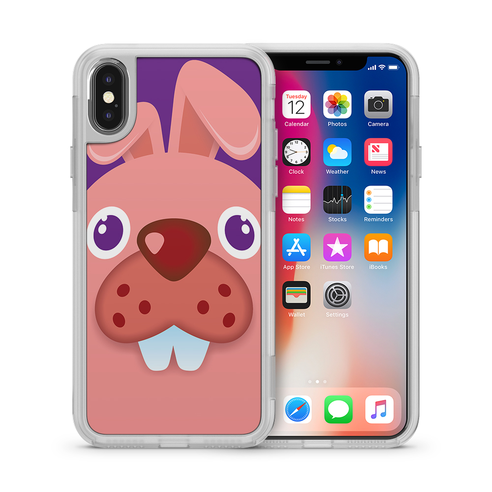 Fashion mobilskal till Apple iPhone X - Rosa kanin