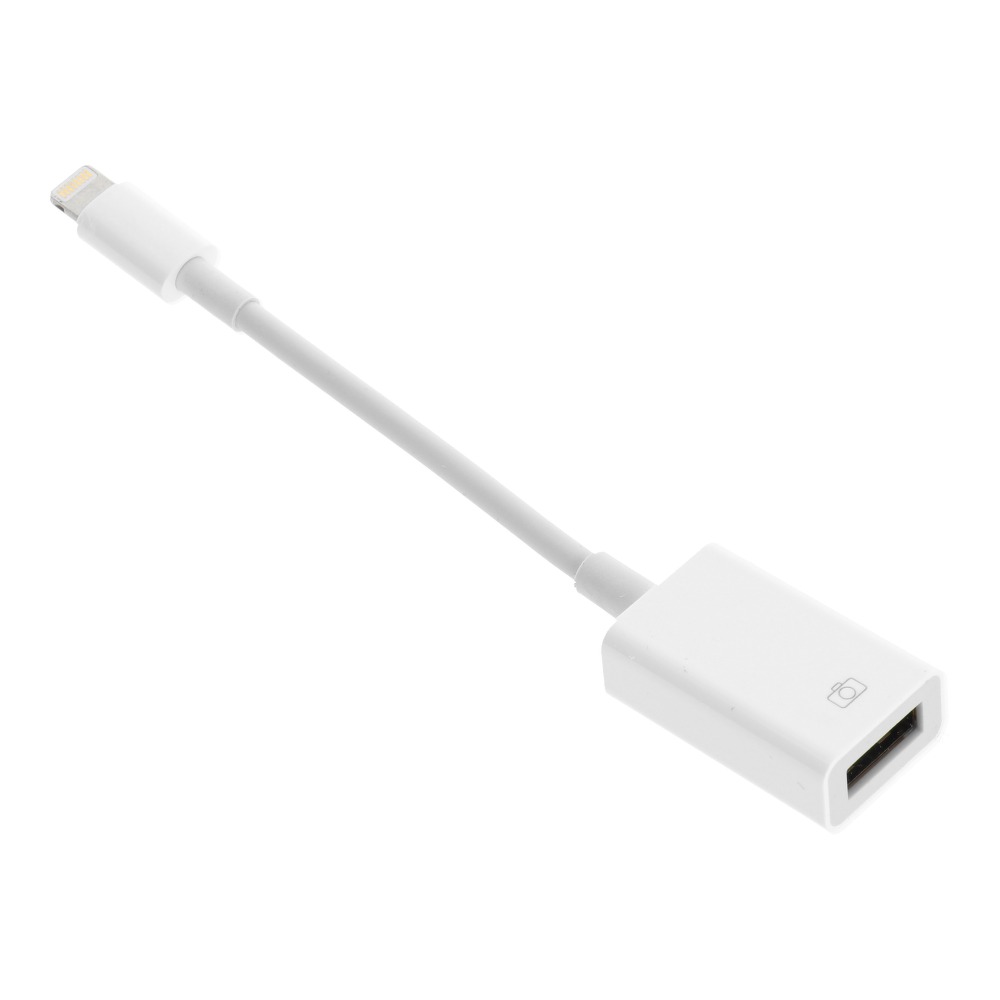 Köp Adapter OTG till USB-A - iPhone Lightning 8-pin Vit - TheMobileStore.se