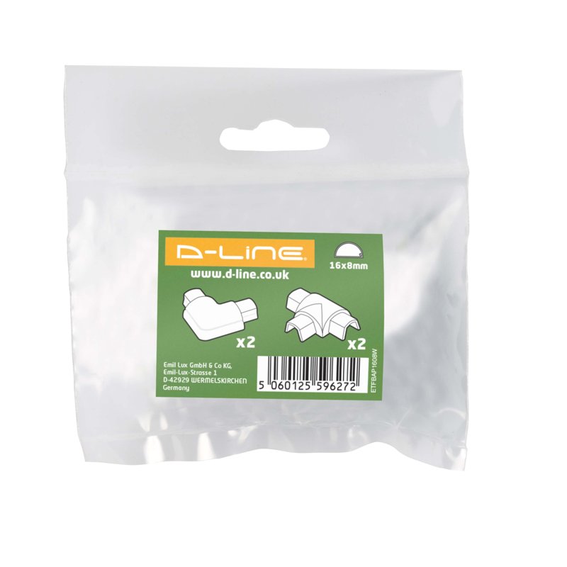 Köp D-LINE Adapter Kit 16x8mm Vit på TheMobileStore.se